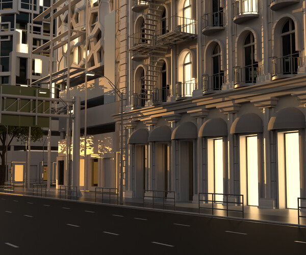 ArtStation - City Intersection 102 | Resources