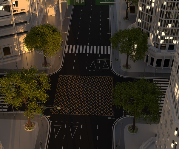 ArtStation - City Intersection 102 | Resources