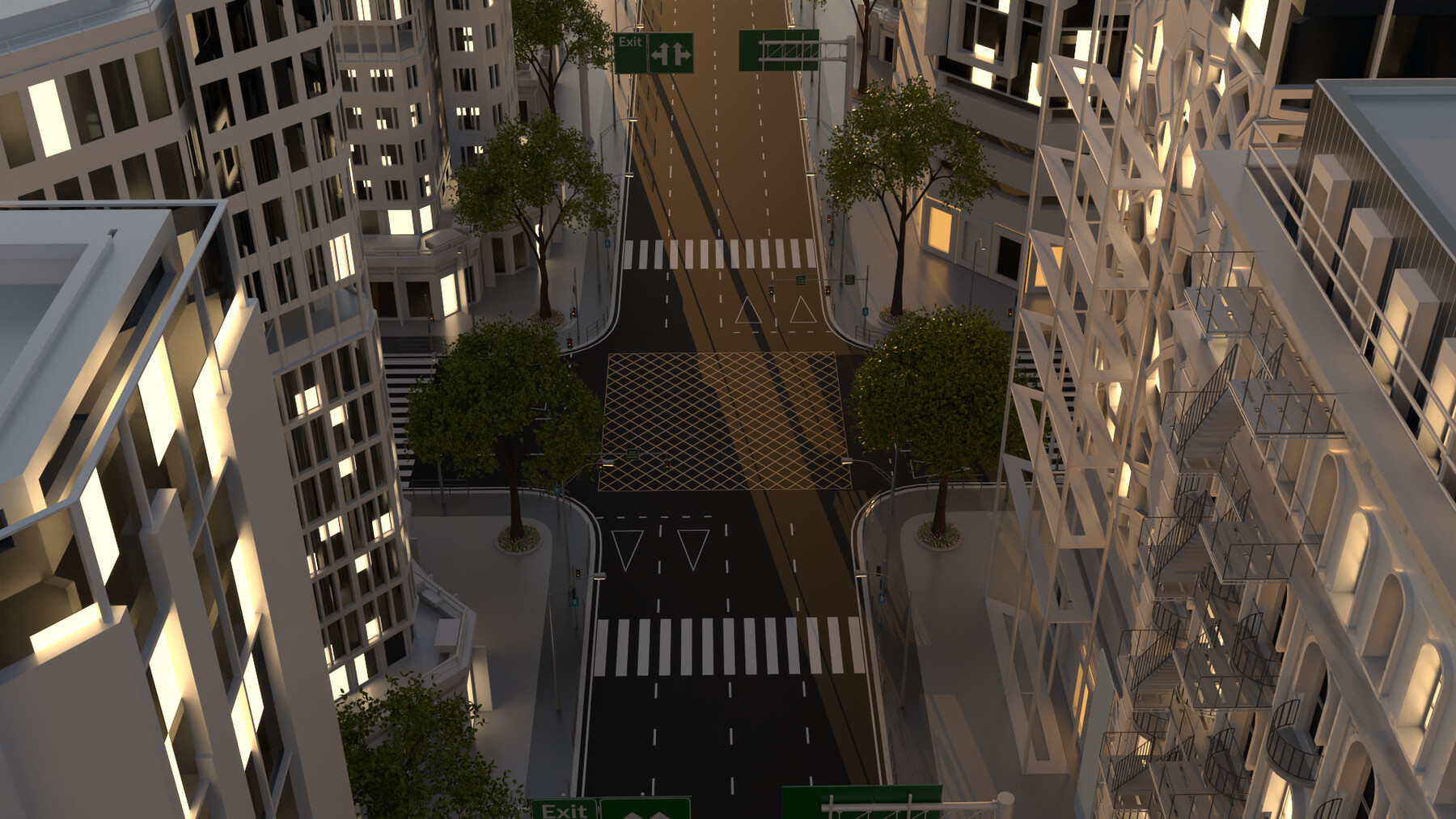 ArtStation - City Intersection 102 | Resources