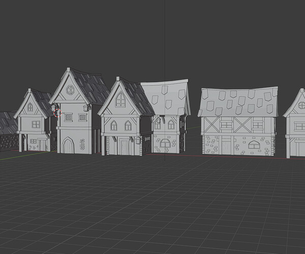 ArtStation - Medieval Low Poly Houses | Resources