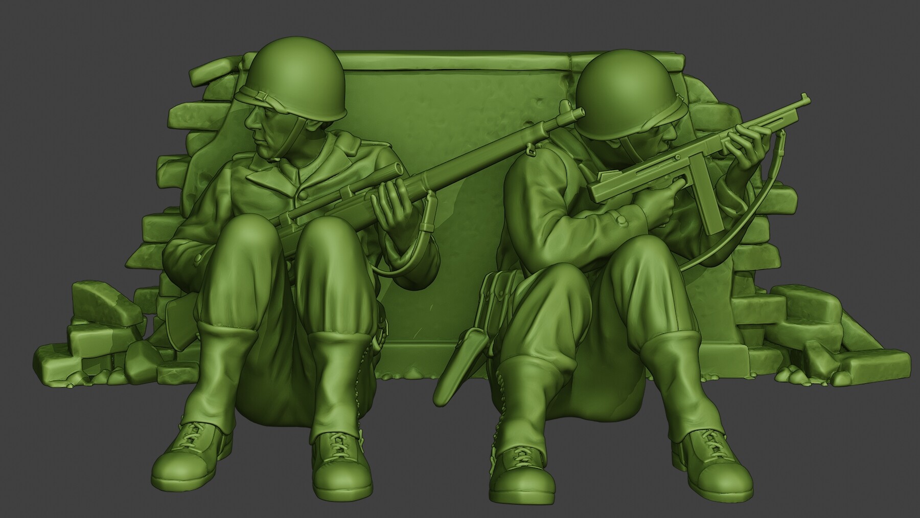 ArtStation - American soldiers ww2 Pack A10 | Resources