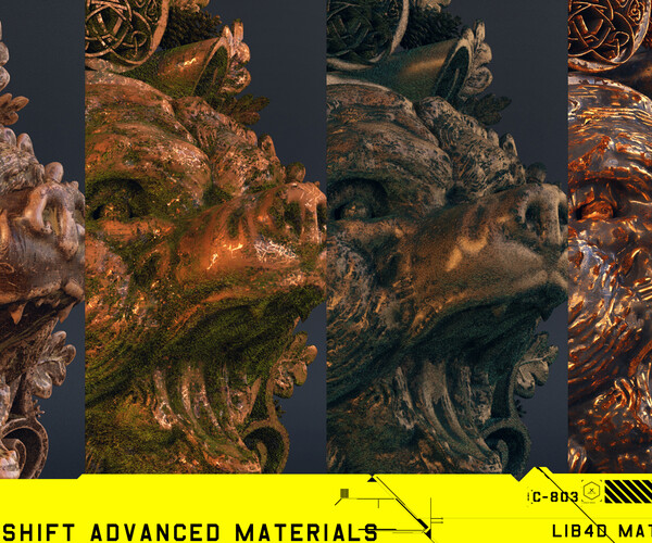 ArtStation - 100 C4D Redshift Advanced Materials | Resources