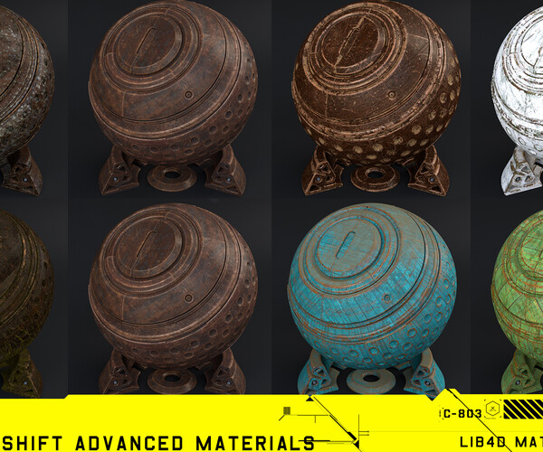 ArtStation - 100 C4D Redshift Advanced Materials | Resources