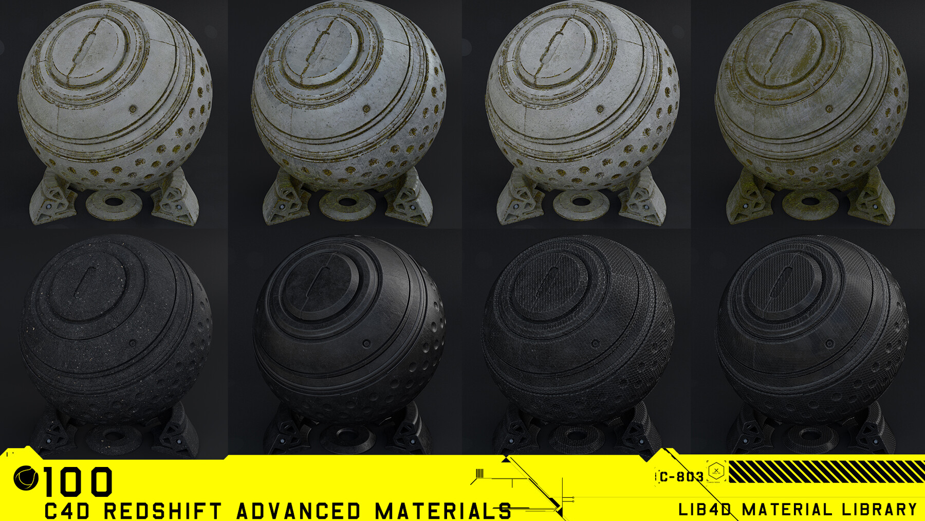 ArtStation - 100 C4D Redshift Advanced Materials | Resources