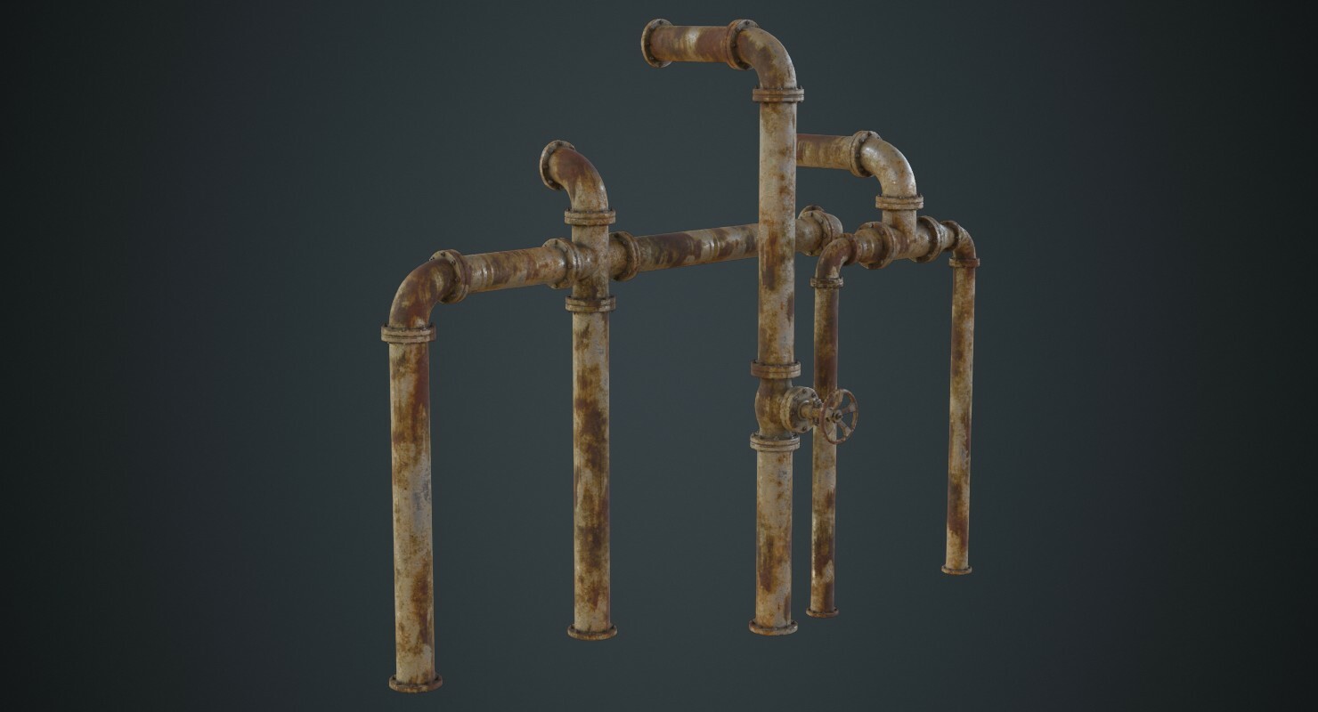 ArtStation - Industrial Pipes 2D | Game Assets