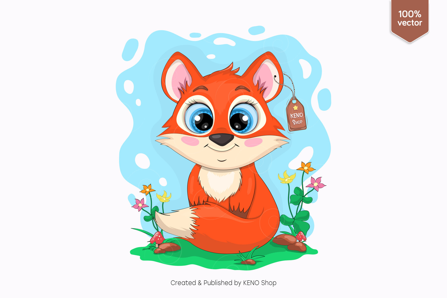 ArtStation - Little cartoon FOX. | Artworks