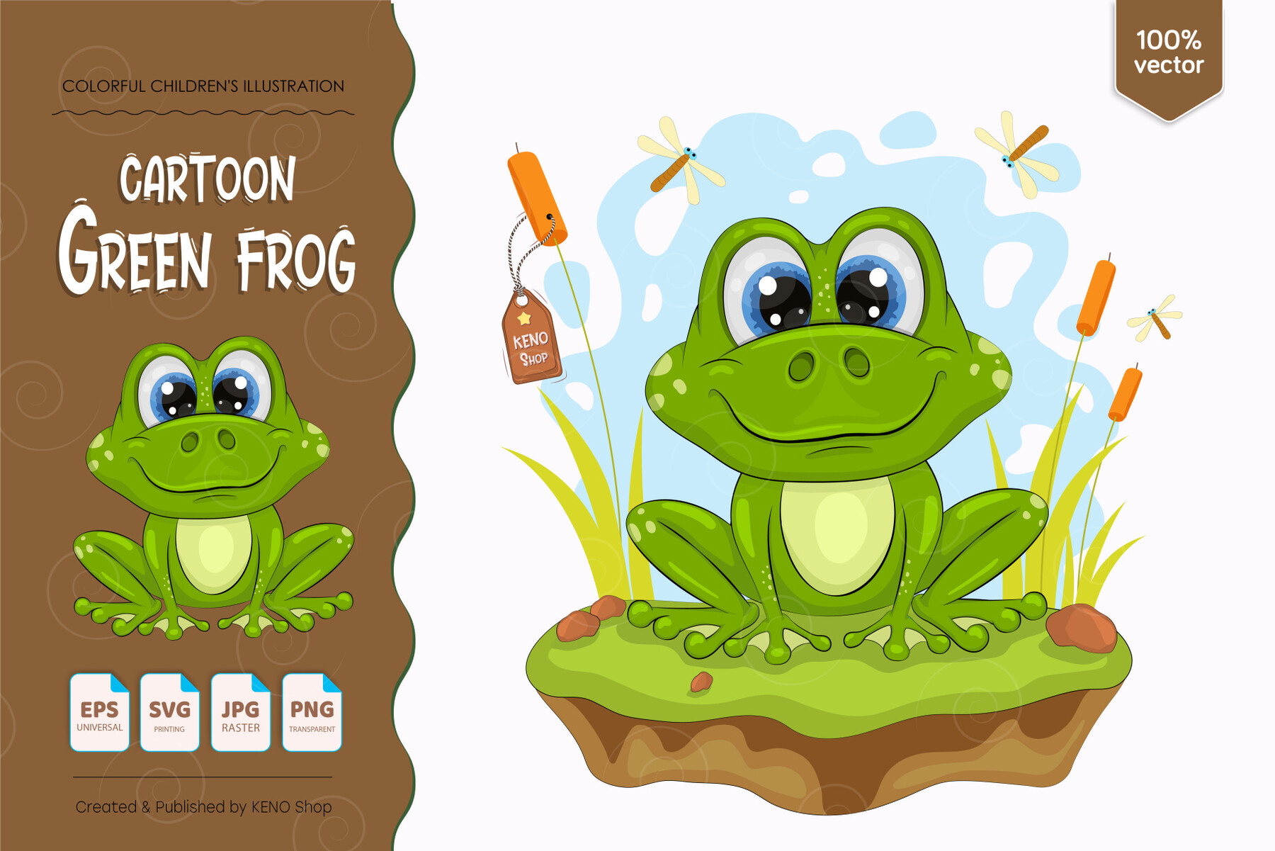 ArtStation - Cartoon green frog. | Artworks