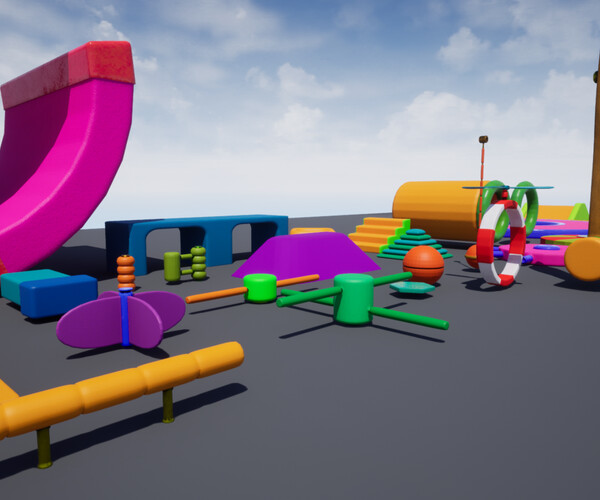 ArtStation - Fun Obstacle Course Expansion For Unreal Engine | Game Assets
