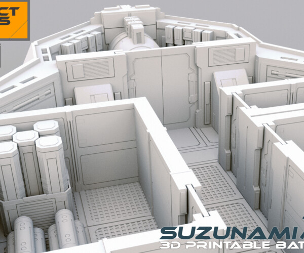 ArtStation - 3D Printable OpenLOCK Compatible Tiles - Battle Submarine ...