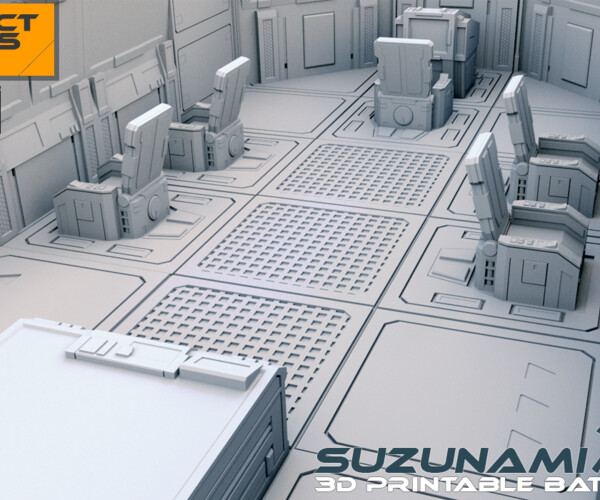 ArtStation - 3D Printable OpenLOCK Compatible Tiles - Battle Submarine ...