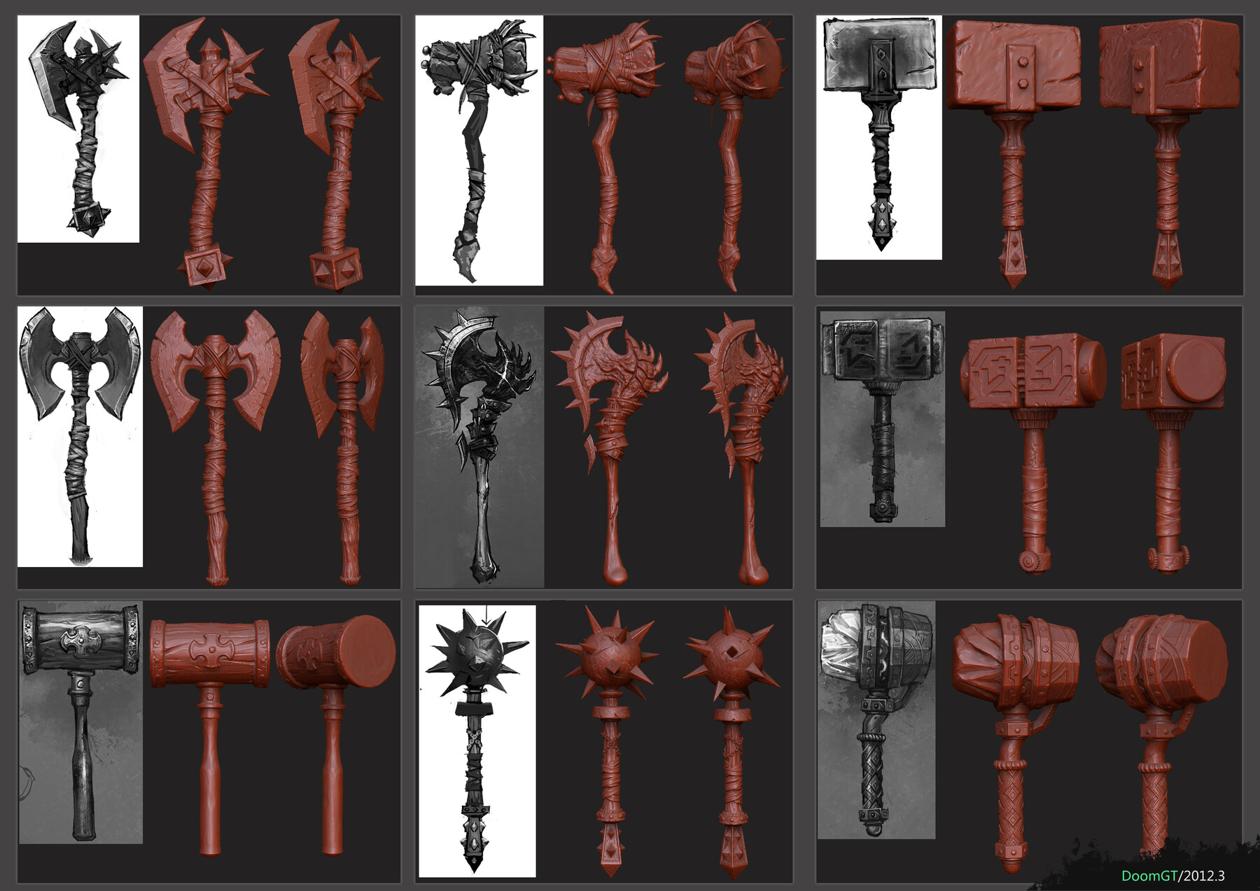 ArtStation - Melee weapons HighPoly | Game Assets
