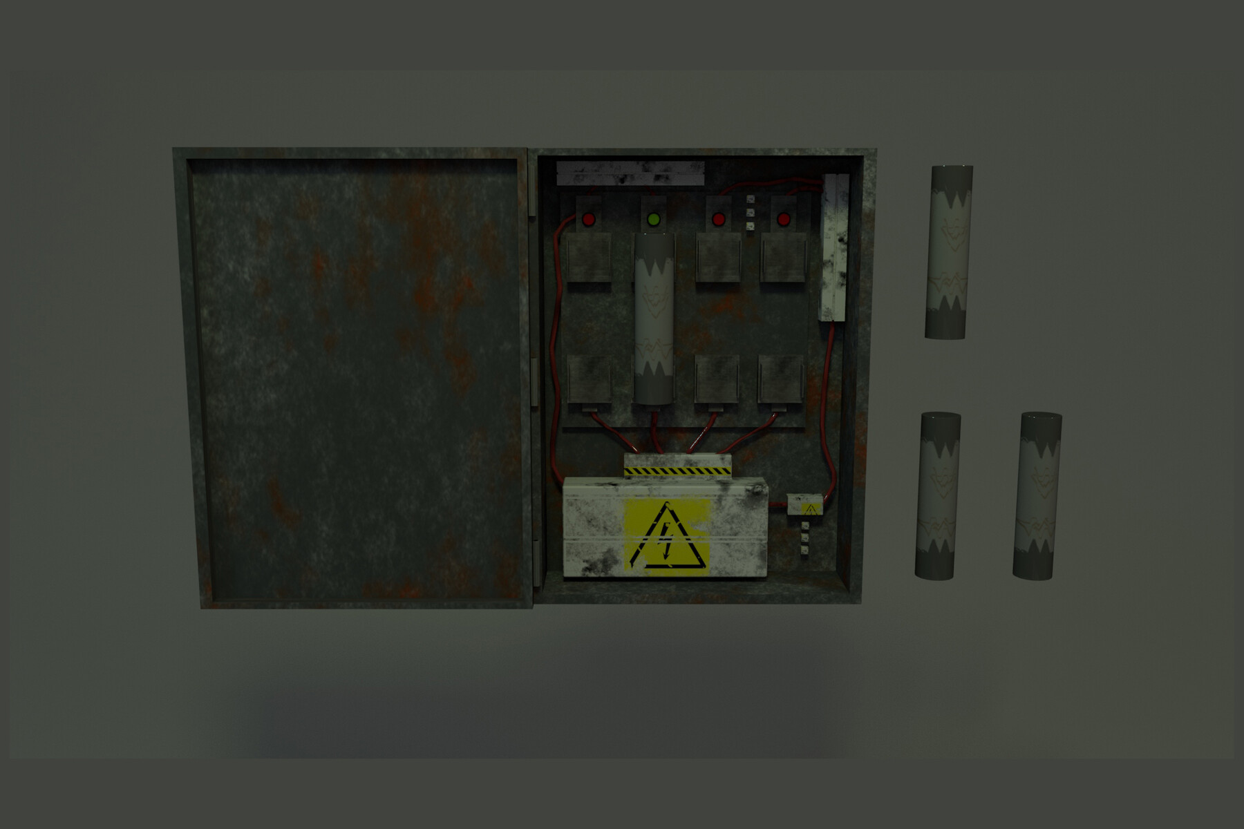 ArtStation - Fuse Box Puzzle - Unity .FBX 3D Model.- | Game Assets