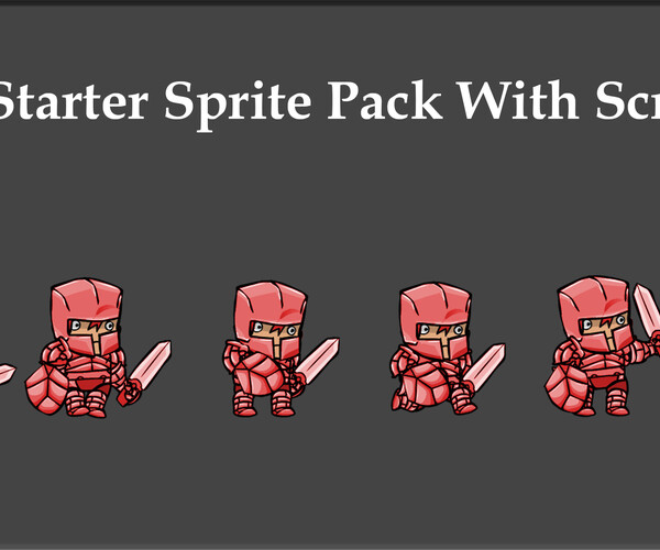ArtStation - 2D Starter Sprite Pack With Scripts | Game Assets
