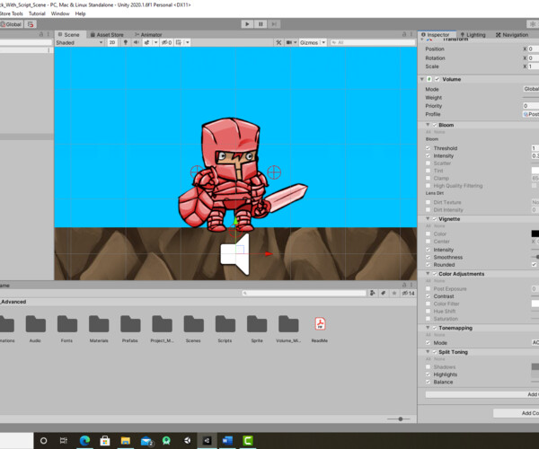 ArtStation - 2D Starter Sprite Pack With Scripts | Game Assets