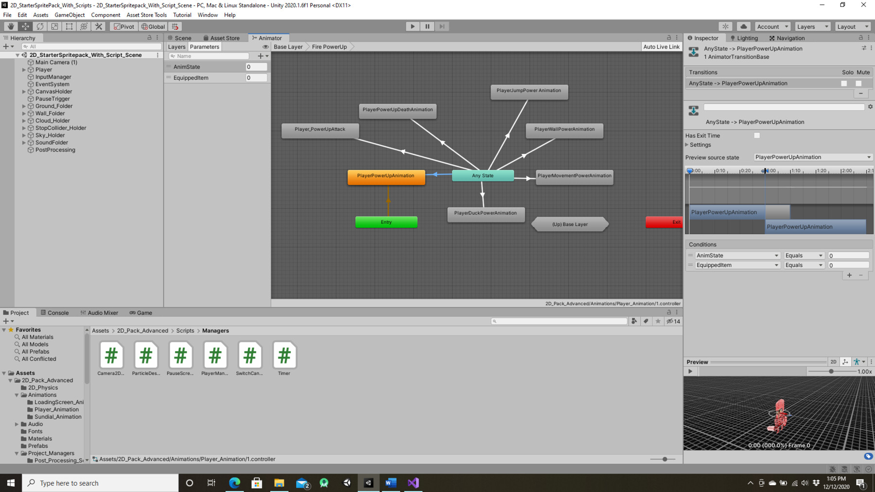 ArtStation - 2D Starter Sprite Pack With Scripts | Game Assets
