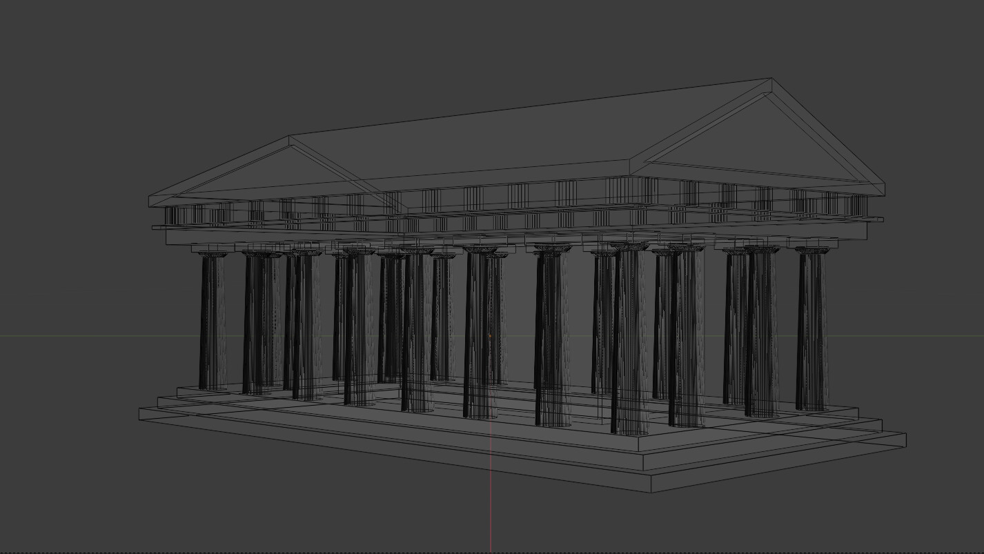 ArtStation - Greek temple Low Poly No Mat No Ornaments | Game Assets