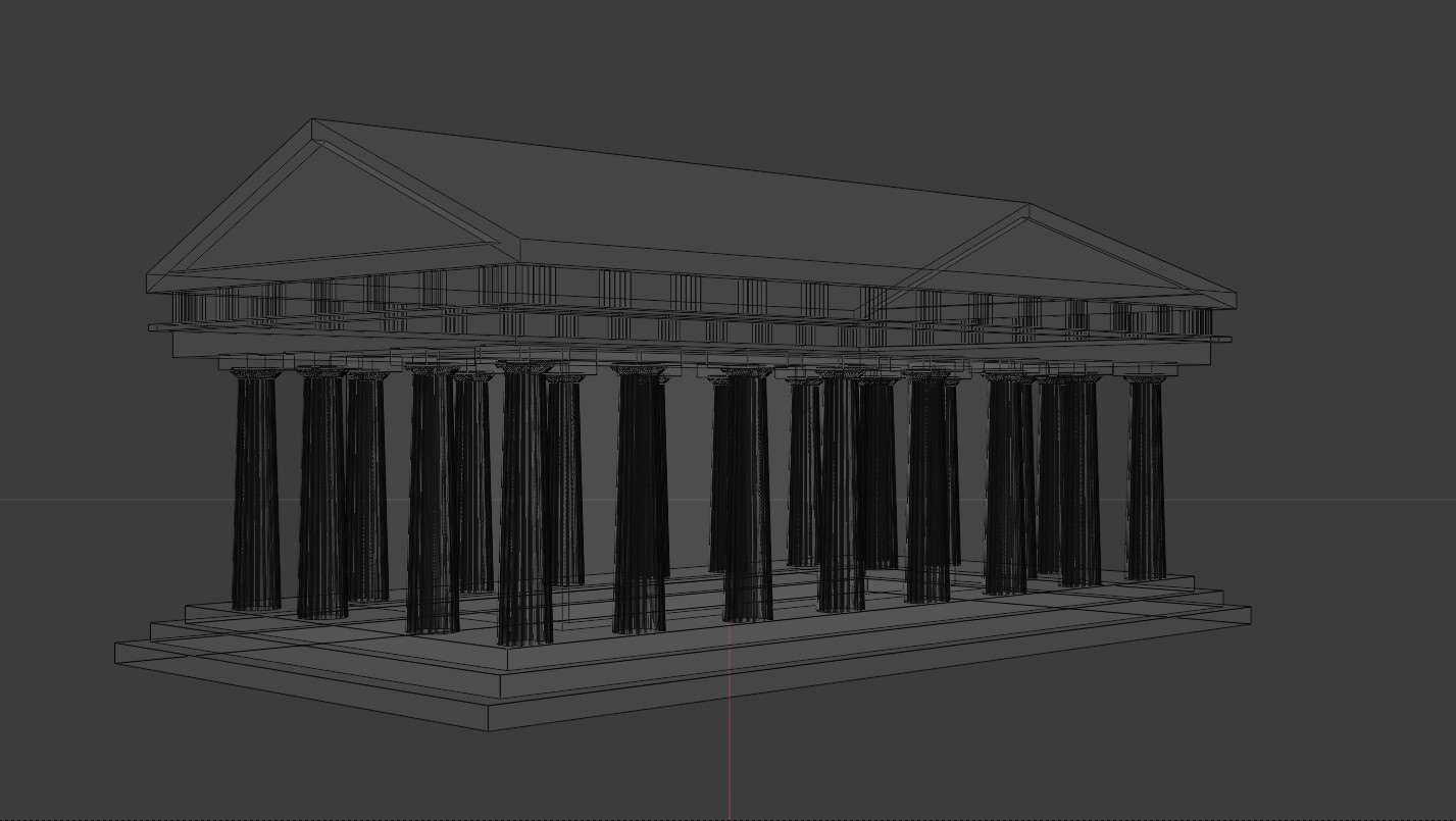 ArtStation - Greek temple Low Poly No Mat No Ornaments | Game Assets