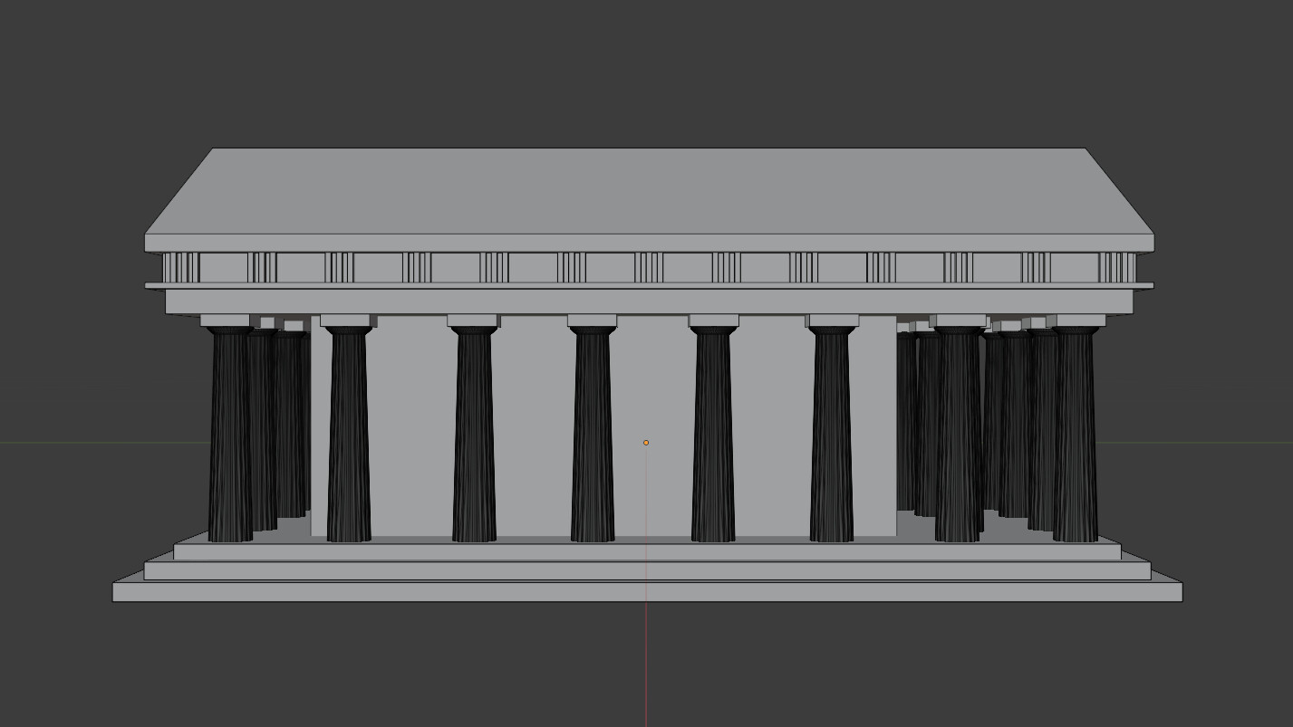 ArtStation - Greek temple Low Poly No Mat No Ornaments | Game Assets