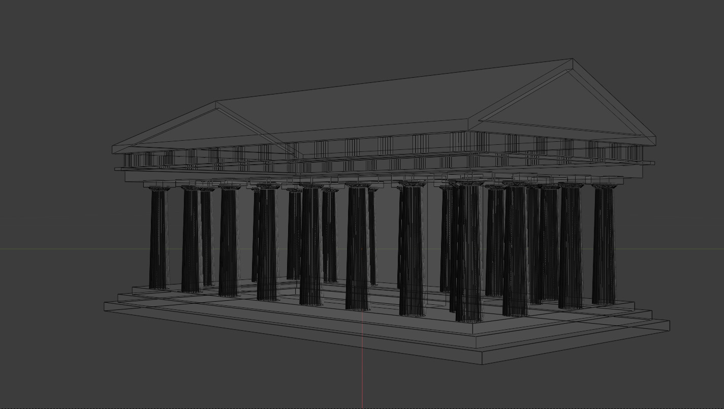 ArtStation - Greek temple Low Poly No Mat No Ornaments | Game Assets
