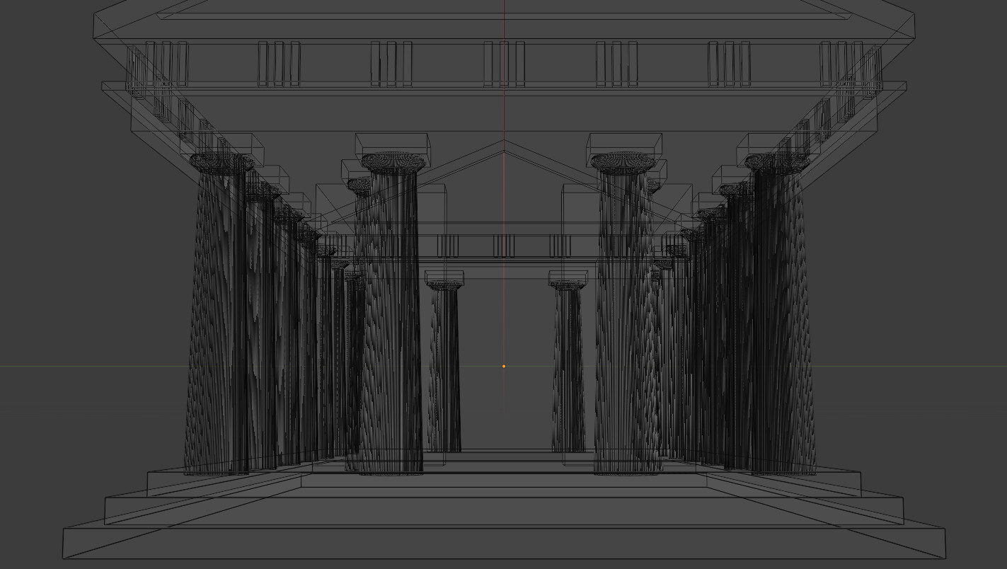 ArtStation - Greek temple Low Poly No Mat No Ornaments | Game Assets