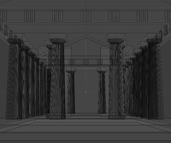 ArtStation - Greek temple Low Poly No Mat No Ornaments | Game Assets