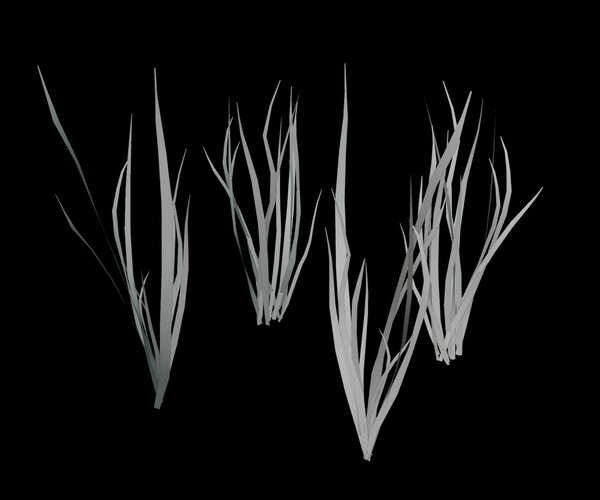ArtStation - Cartoon Grass Animated Dry and Fresh Low-poly 3D model ...
