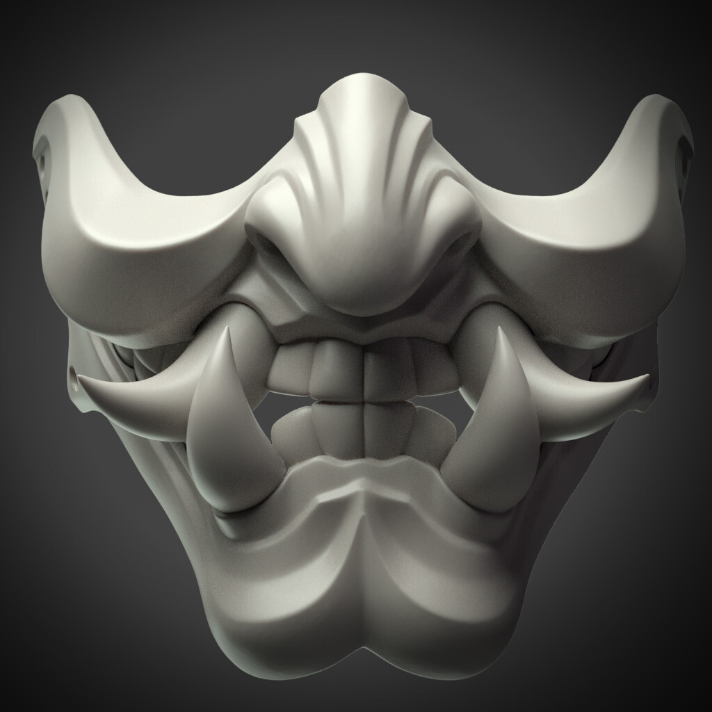 ArtStation - Hannya Ninja Mask (For 3d Printing) | Resources