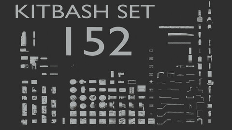 ArtStation - Scifi Kit Bashing Greeble Set | Resources