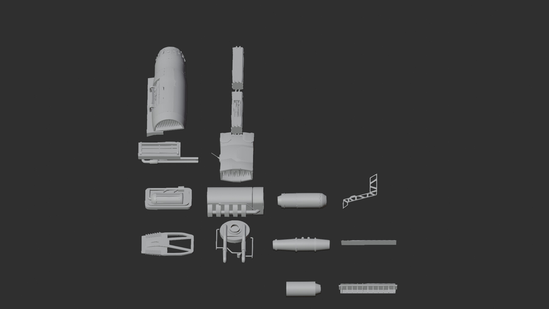ArtStation - KitBashing Greeble Set | Resources