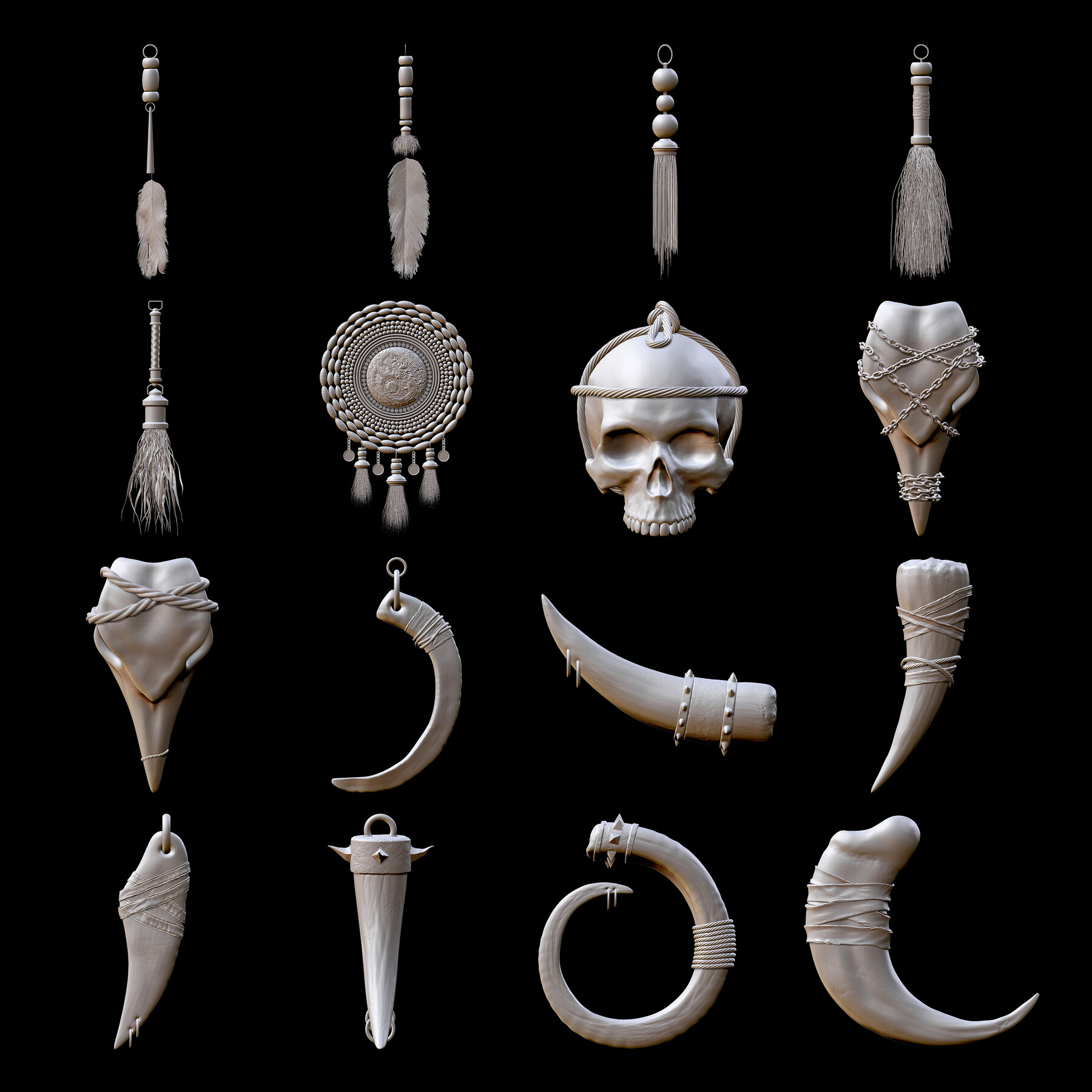 ArtStation - Character Accessories Pack | Brushes