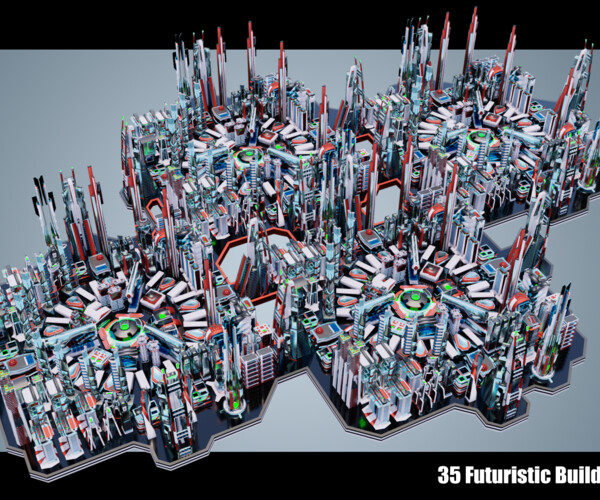 ArtStation - Futuristic Buildings VOL. 4 | Resources