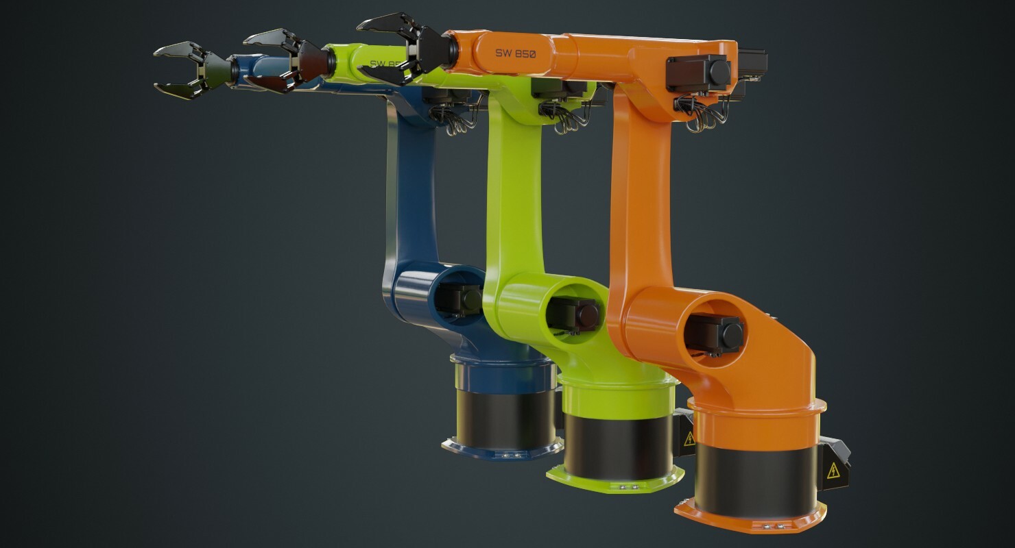 ArtStation - Industrial Robot 3A | Game Assets