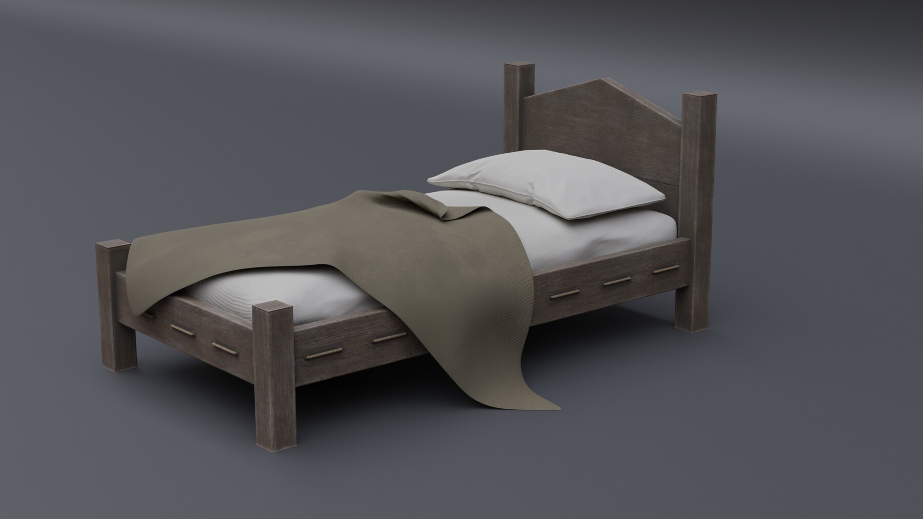 Artstation Medieval Bed Game Assets