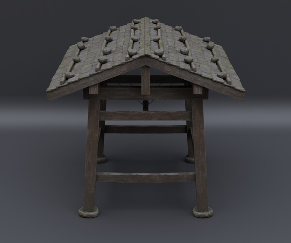 ArtStation - Japanese Bell Tower Structure | Game Assets