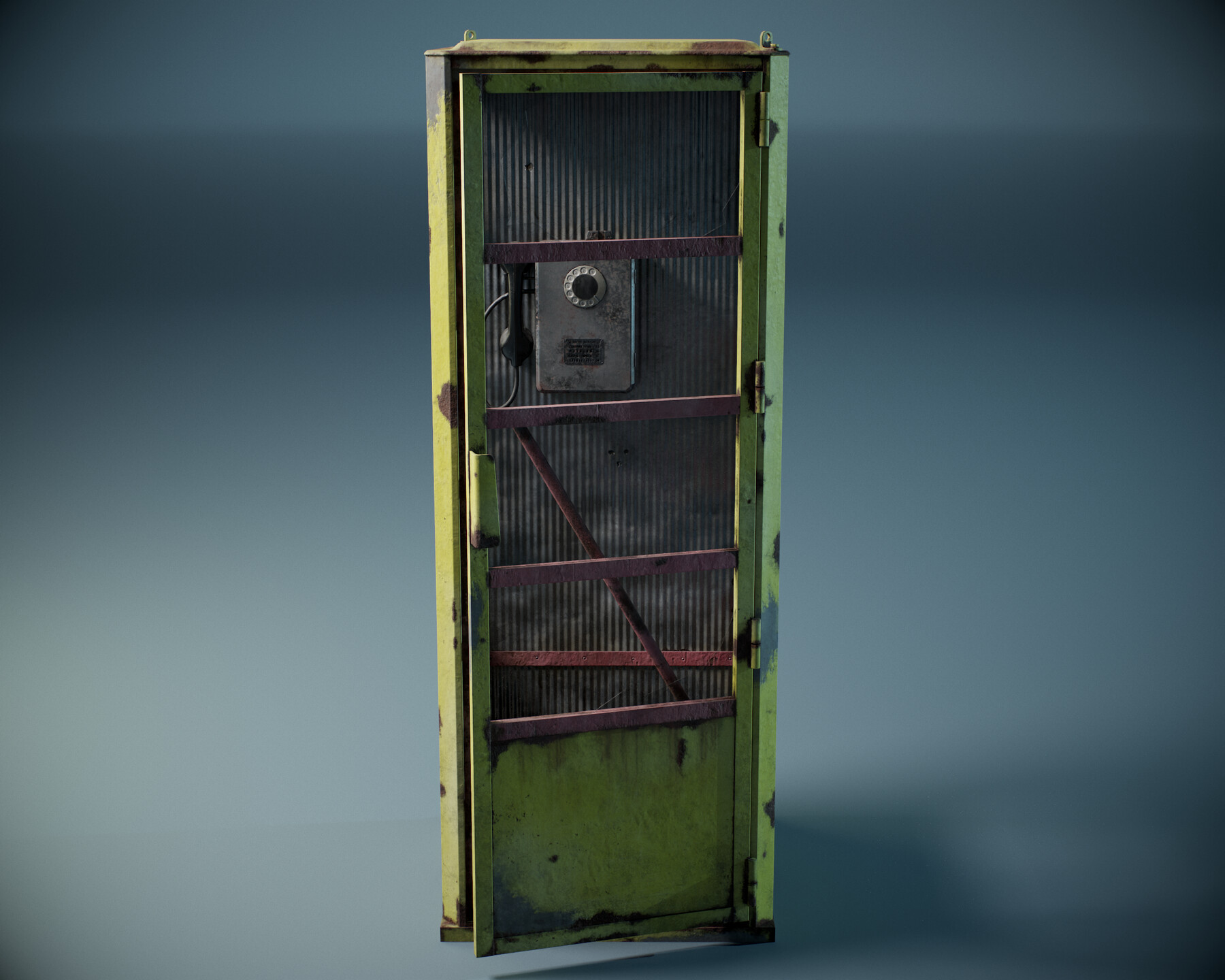 ArtStation - Phone booth PBR | Game Assets