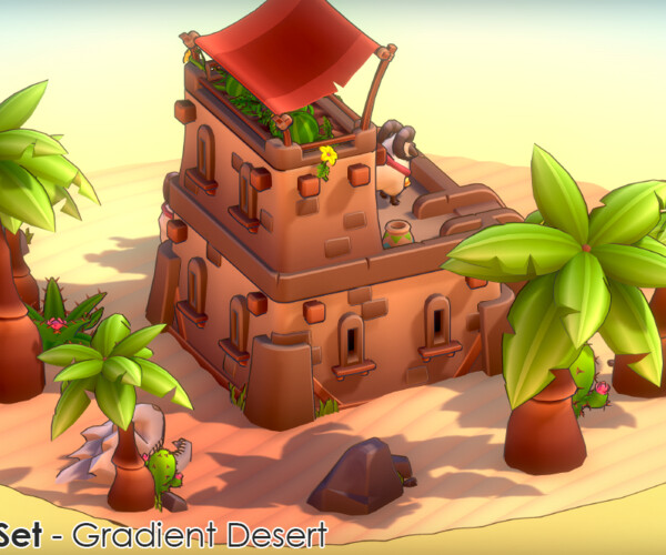 ArtStation - 3D Asset Set - Gradient Desert | Game Assets