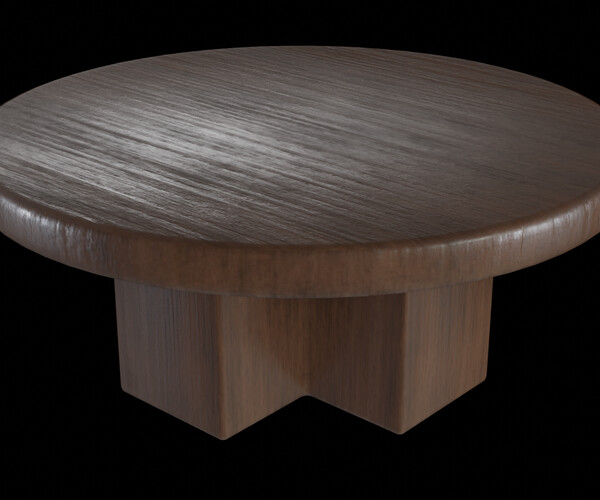 ArtStation - Heavy Circular Table Low-poly 3D model | Resources