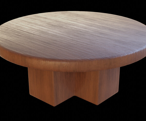 ArtStation - Heavy Circular Table Low-poly 3D model | Resources
