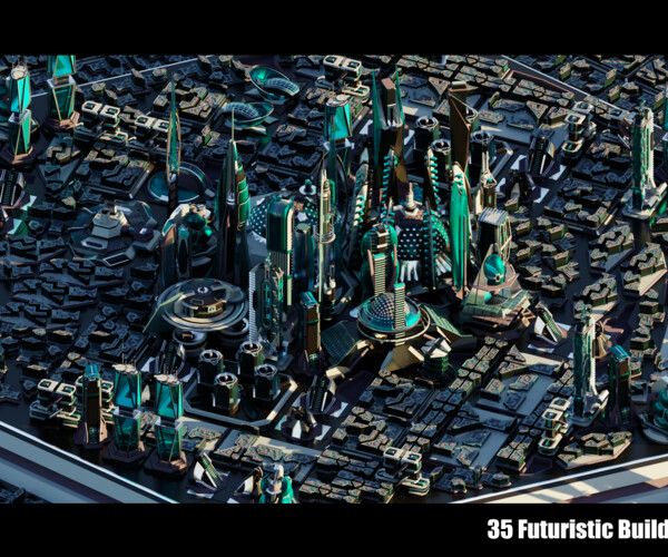 ArtStation - Futuristic Buildings VOL. 5 | Resources