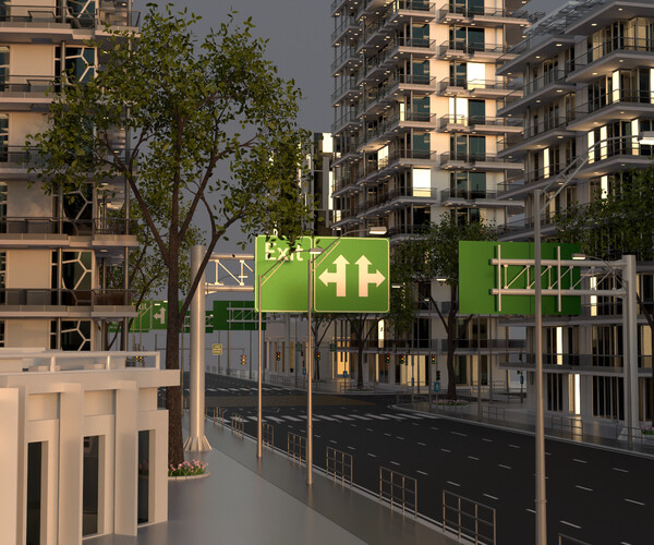 ArtStation - City Intersection 103 | Resources