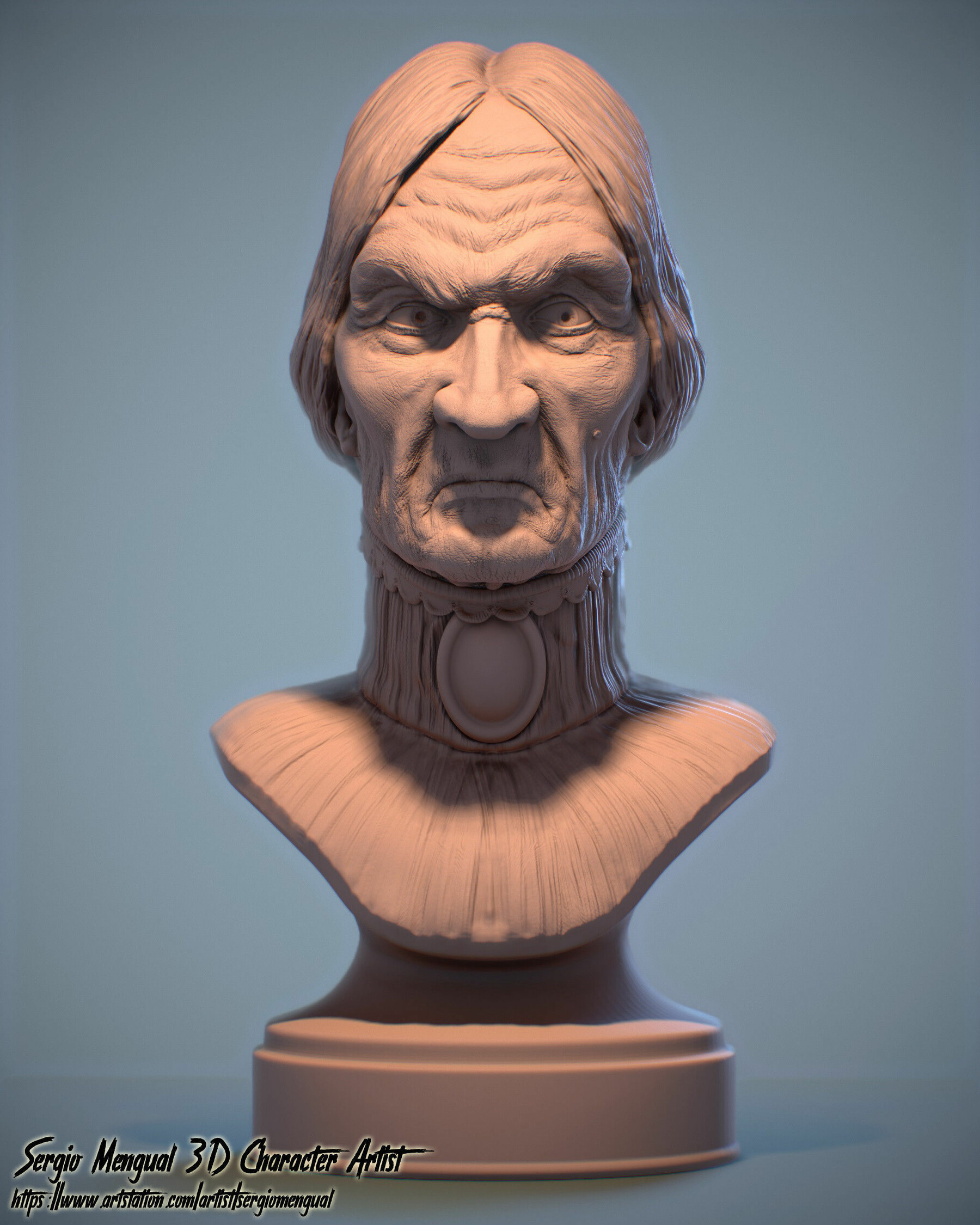ArtStation - Haunted Mansion Female Bust 3D printable model | Resources