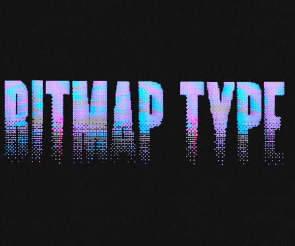 ArtStation - BITMAP TYPE - RETRO VHS TYPEFACE | Artworks