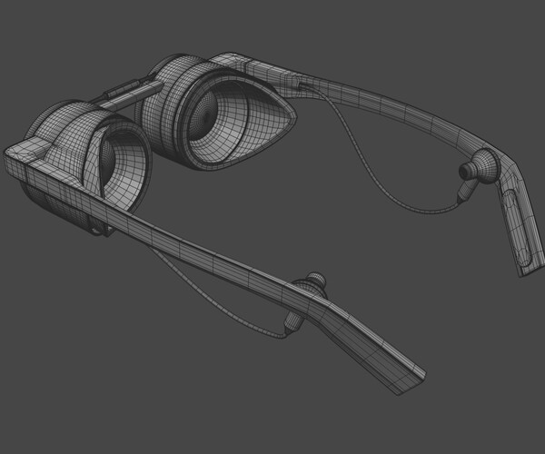 ArtStation - Modern looking minimalist VR headset Low-poly 3D model ...