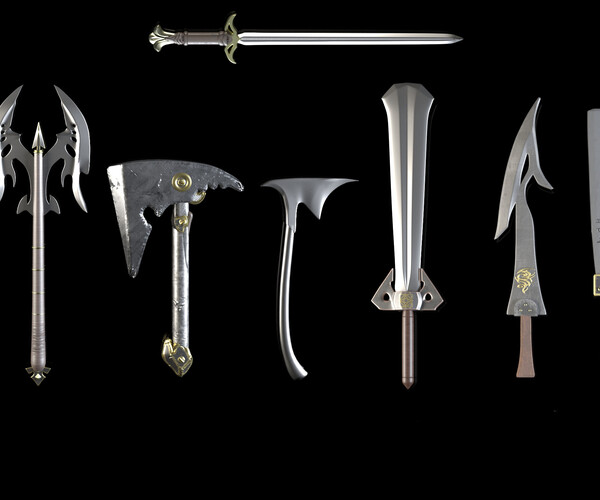 ArtStation - Sword and Axe Vol 01 | Resources