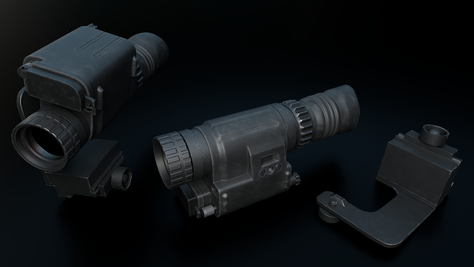 ArtStation - Gun Parts High / Low Mesh & Texture | Game Assets