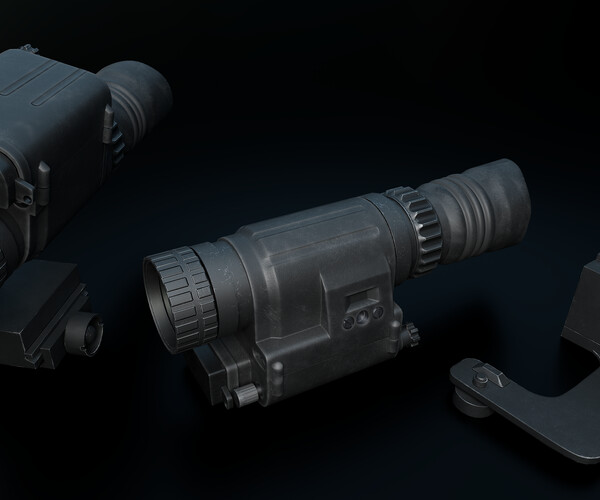 ArtStation - Gun Parts High / Low Mesh & Texture | Game Assets