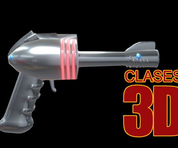 ArtStation - Retrofuturistic gun | Game Assets