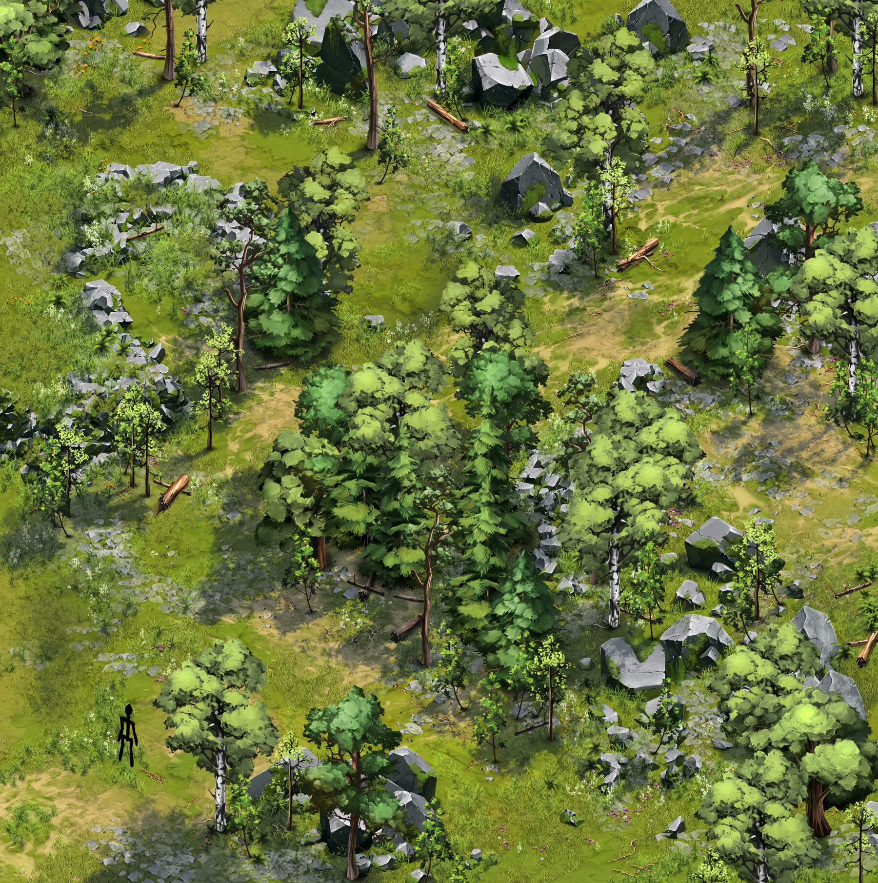 ArtStation - Summer Forest - Isometric environment props pack | Game Assets
