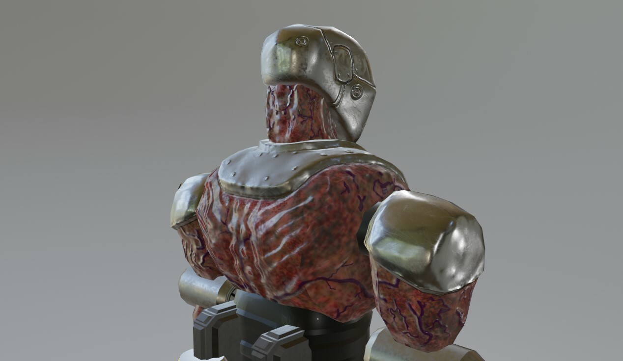 ArtStation - Cyborg Monster Robot Low-poly 3D model | Game Assets
