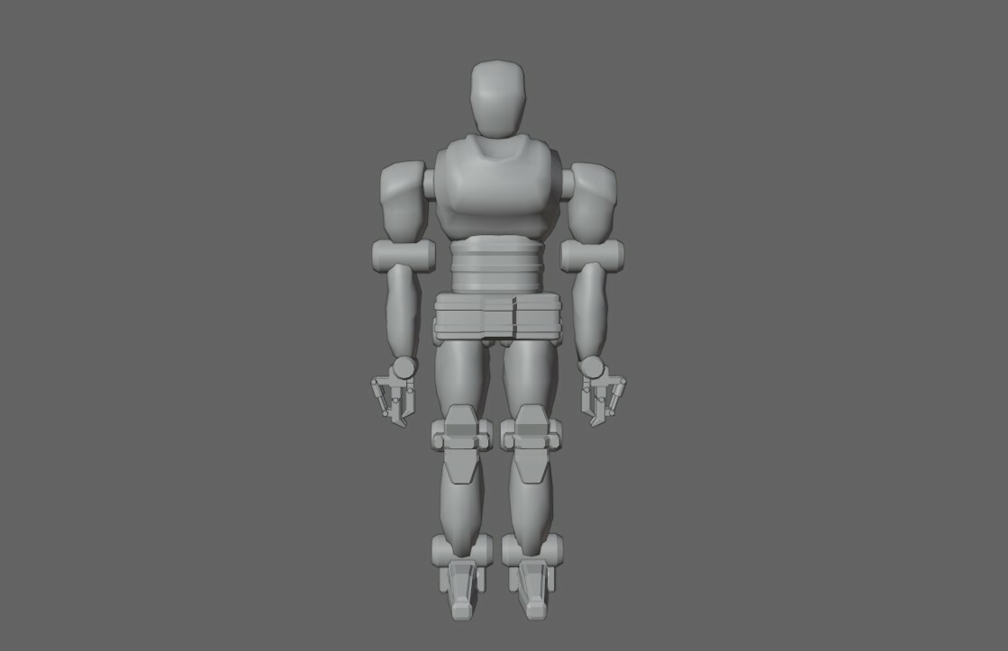ArtStation - Cyborg Monster Robot Low-poly 3D model | Game Assets